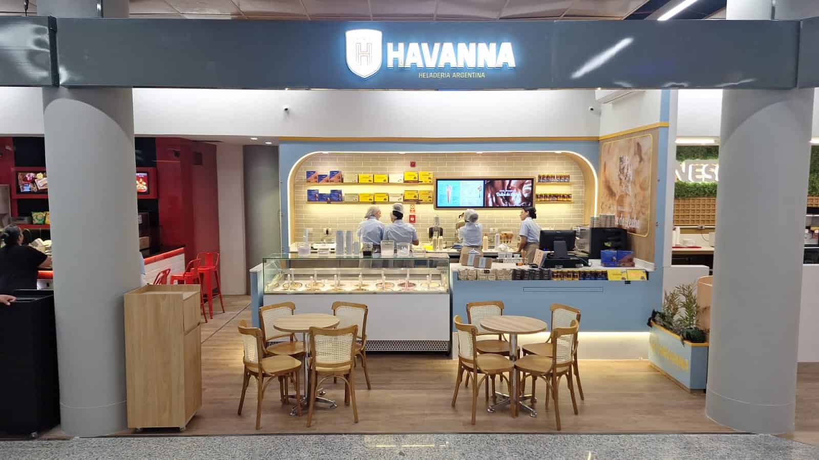 Havanna inaugura Heladeria no aeroporto de Congonhas | Havanna Franquias